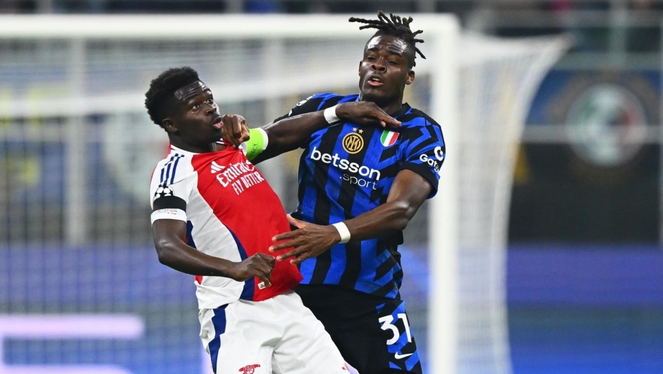 Inter-Arsenal 1-0 gol di Calhanoglu FINALE | Diretta Champions ...