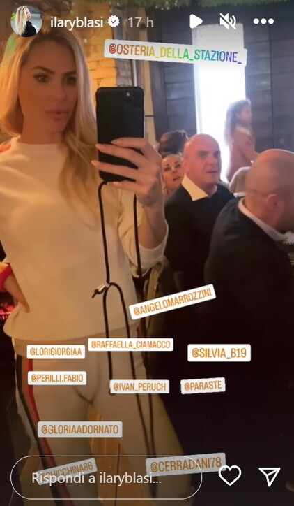 Ilary Blasi, cena con Angelo Marozzini, cugino di Totti | Gazzetta.it
