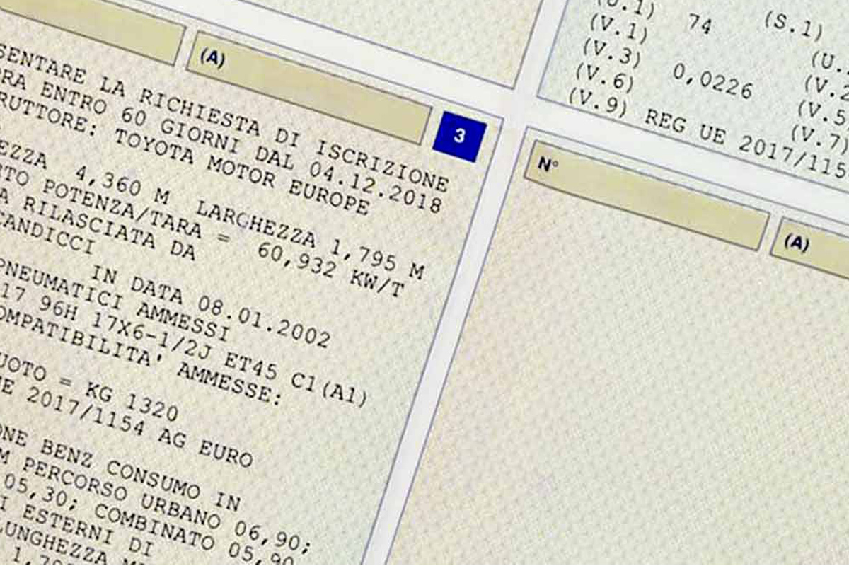 Classe Euro: come identificarla per moto e scooter con il libretto di ...