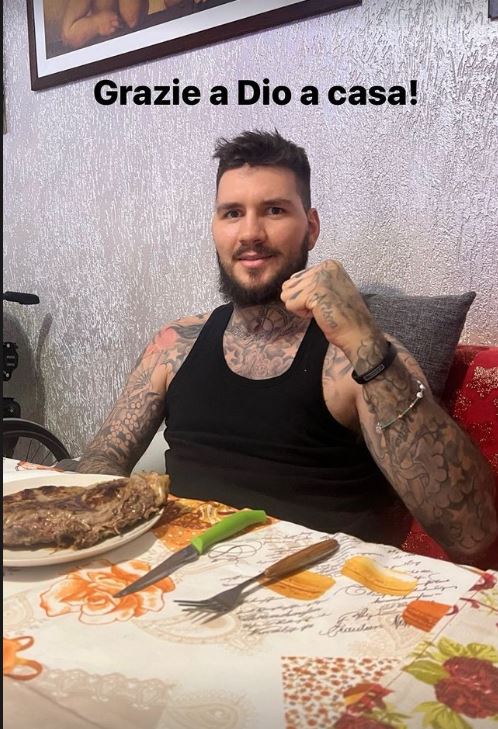 Scardina, la foto social di King Toretto che torna a casa | Gazzetta.it