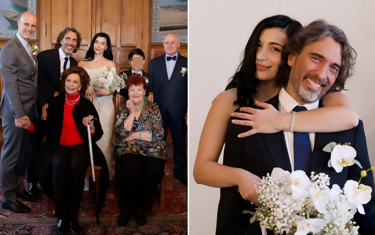 Sophia Loren oggi: la foto al matrimonio figlio Carlo Ponti Jr | Gazzetta.it